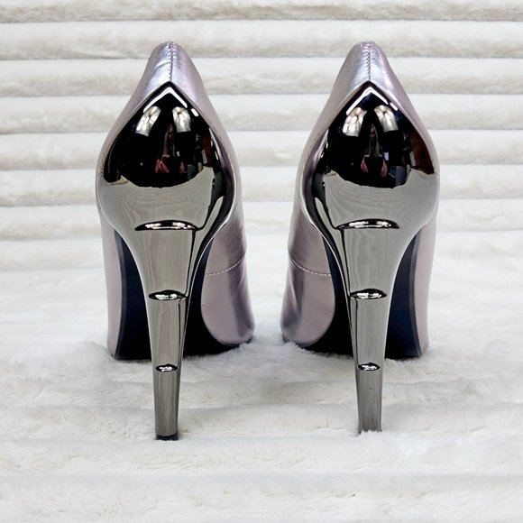 Demonia | Shoes | Demonia Voltage Pewter Lightning Bolt High Heel Pumps ...